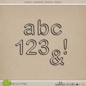 Sahlin Studio | Digital Scrapbooking DesignsNEW | Black Rimmed Plastic ...