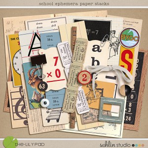 Sahlin Studio | Digital Scrapbooking DesignsNEW | School Time - Digital ...