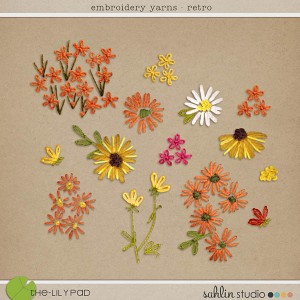Sahlin Studio | Digital Scrapbooking DesignsNEW | Embroidery Yarn ...